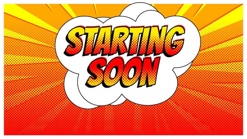 3D Animated Twitch Overlays COMIC | Stream Overlay Package, Twitch ...