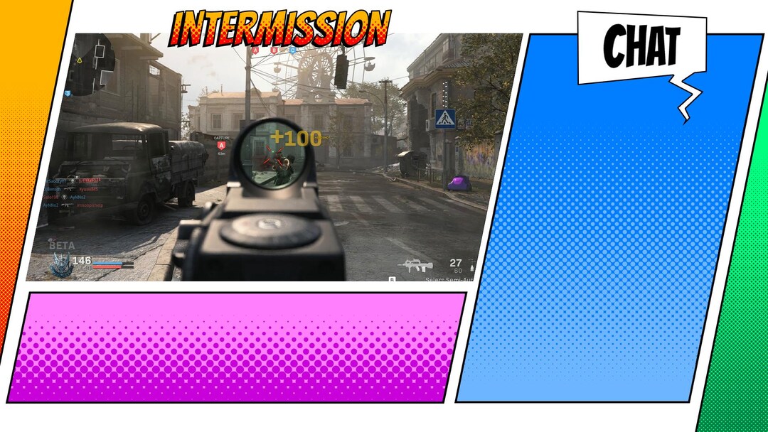 3D Animated Twitch Overlays COMIC | Stream Overlay Package, Twitch ...