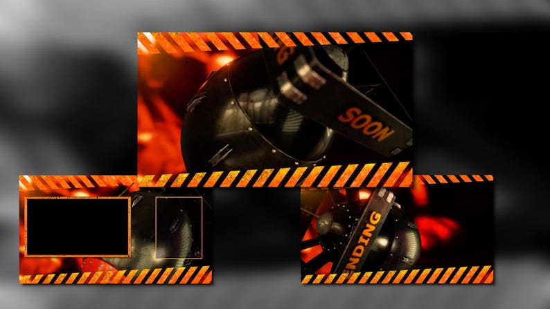 3D Animated NUKE Overlays Screens | Stream Overlay Package, Twitch ...