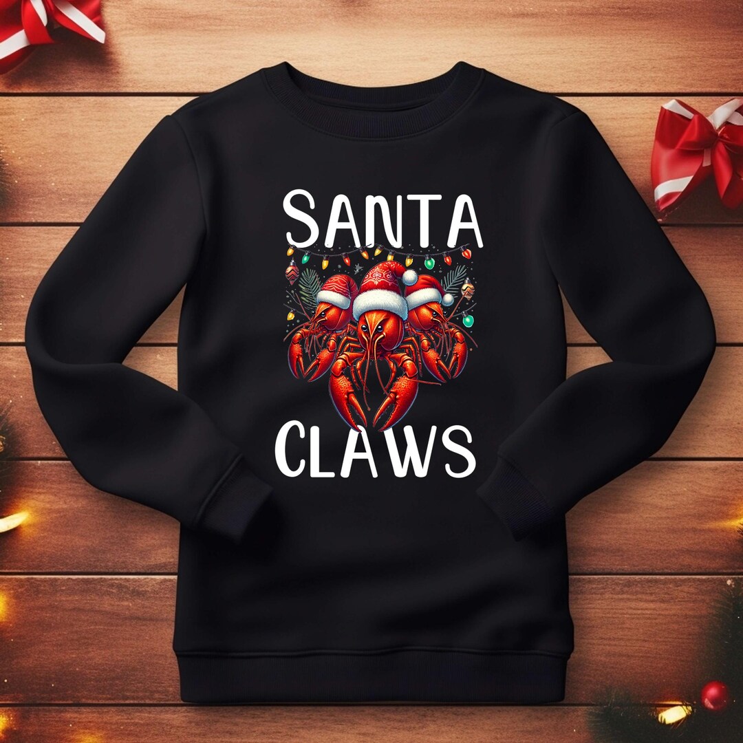 Crawfish Santa Claus Cajun Christmas Digital File Louisiana Cajun ...