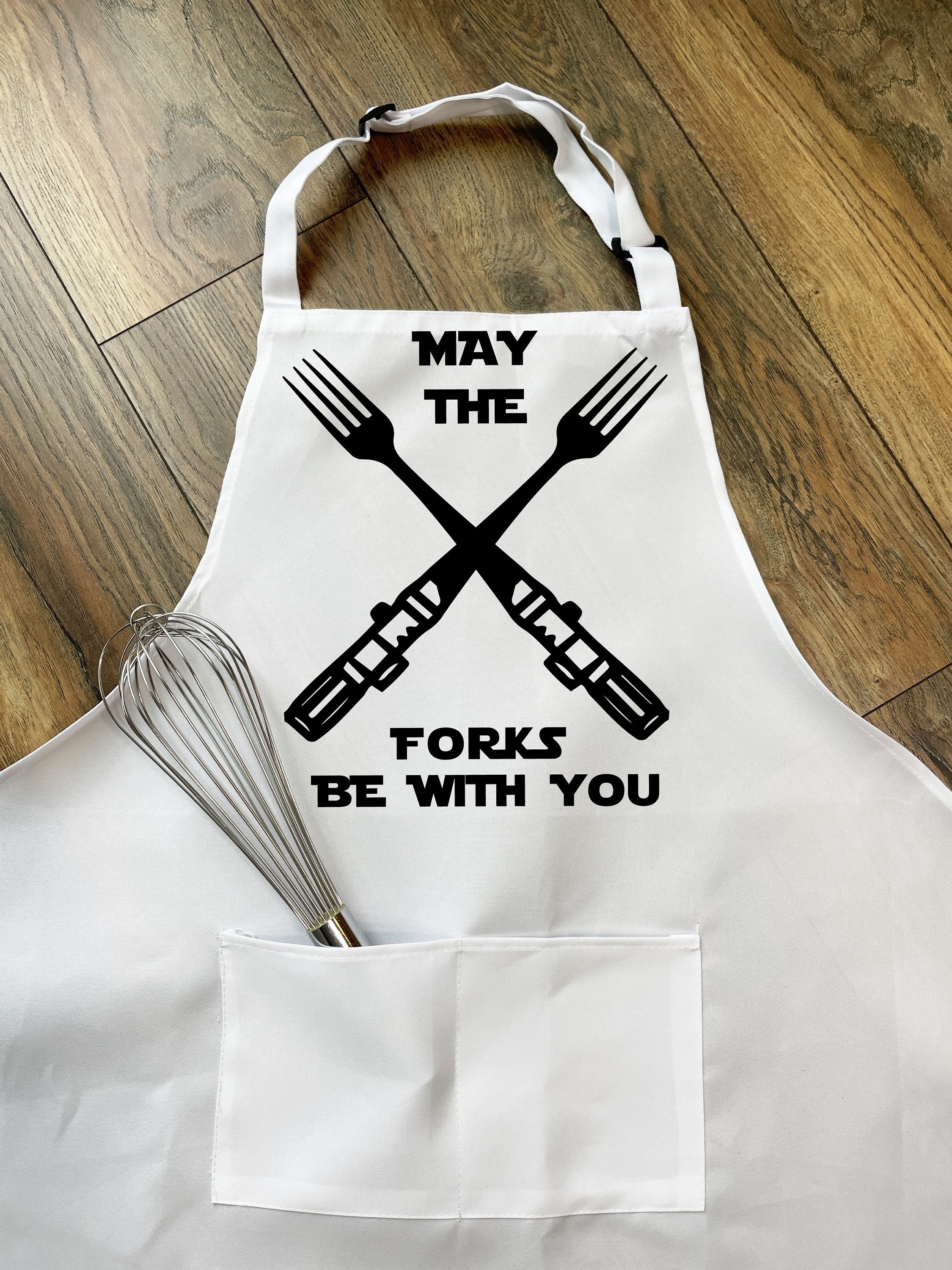 May the Forks Be With You, Star Wars, Apron, Funny Apron, Grilling ...