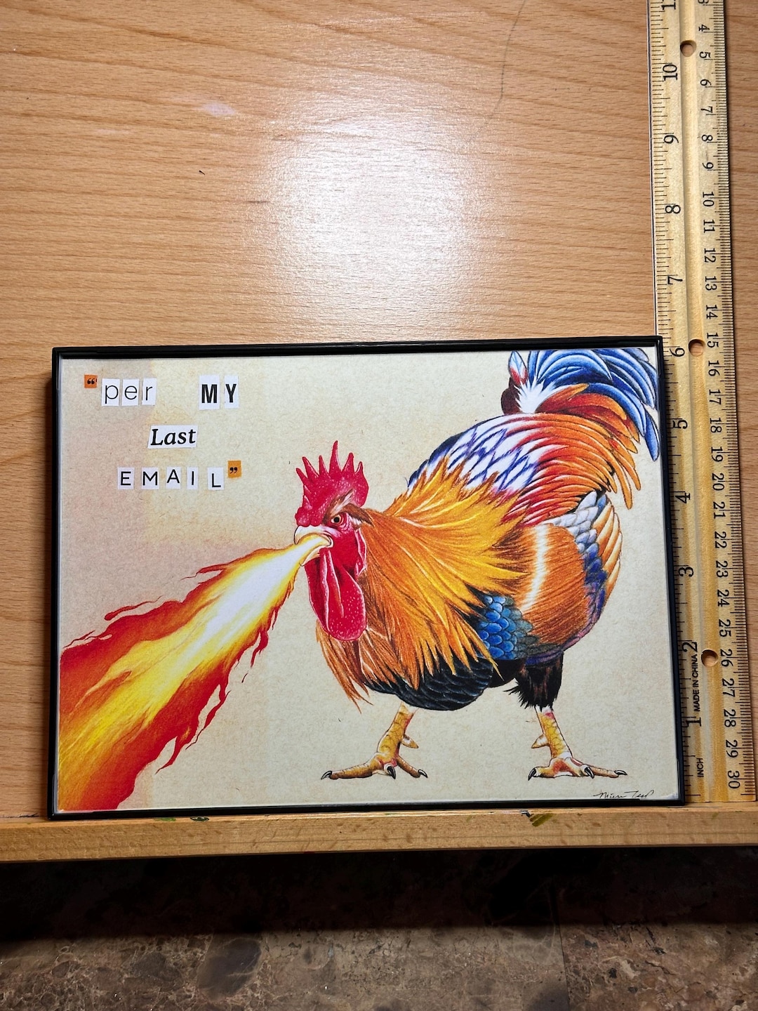 PRINT of "per My Last Email", Colored Pencil, Relatable, Corporate ...