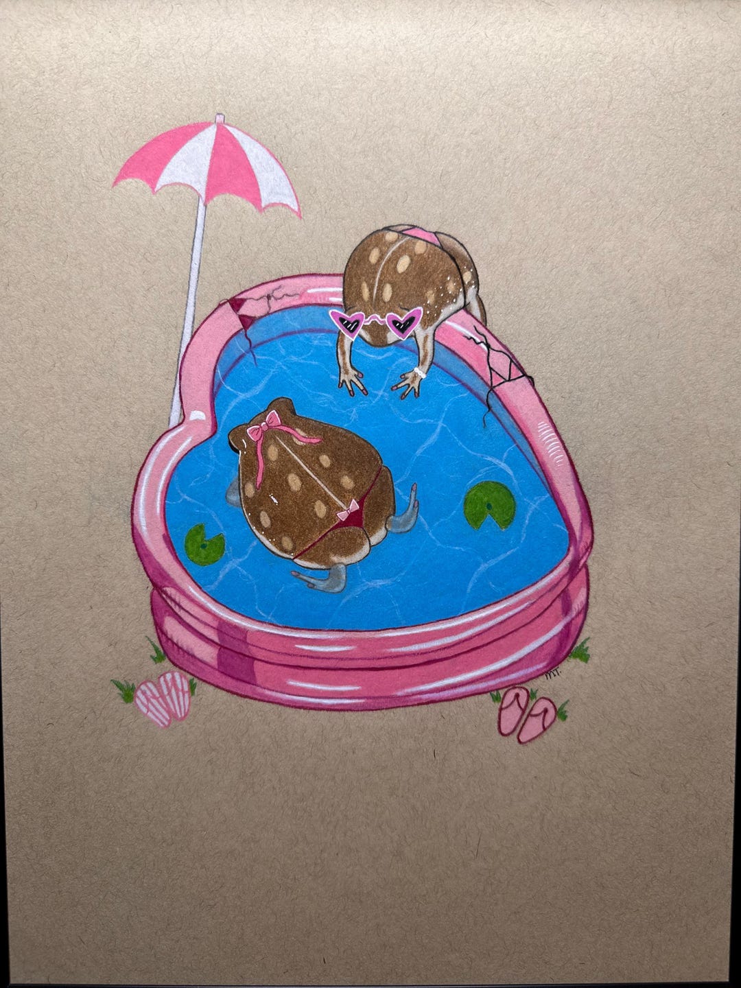 PRINT of “hot Gurl Summer" Frog, Girl Things, Frogcore, Gifts for Her ...