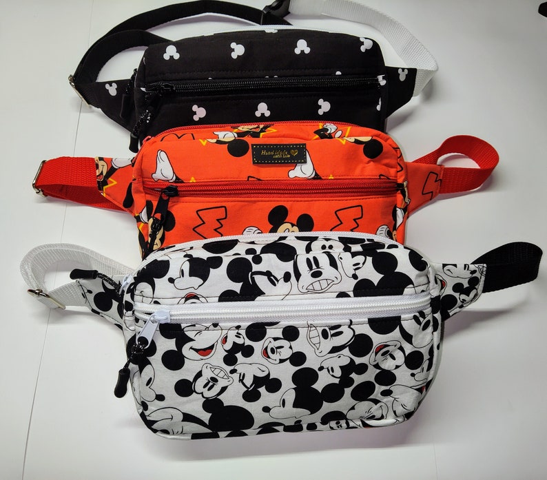 Mickey and Minnie Mouse Fannypacks Mickey Mouse Club - Etsy