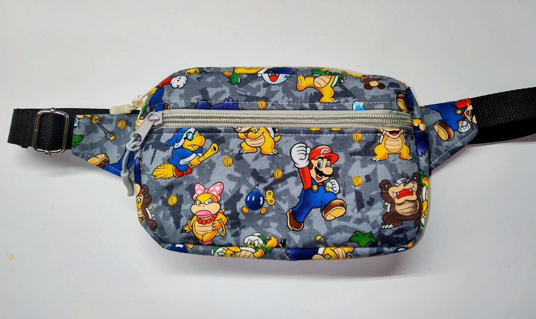 Super Mario Fanny Pack: Adjustable Crossbody Bag - Etsy