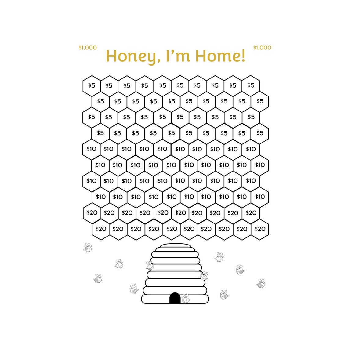 Honey, I'm Home! Savings Challenge| House Down Payment| Emergency Fund ...