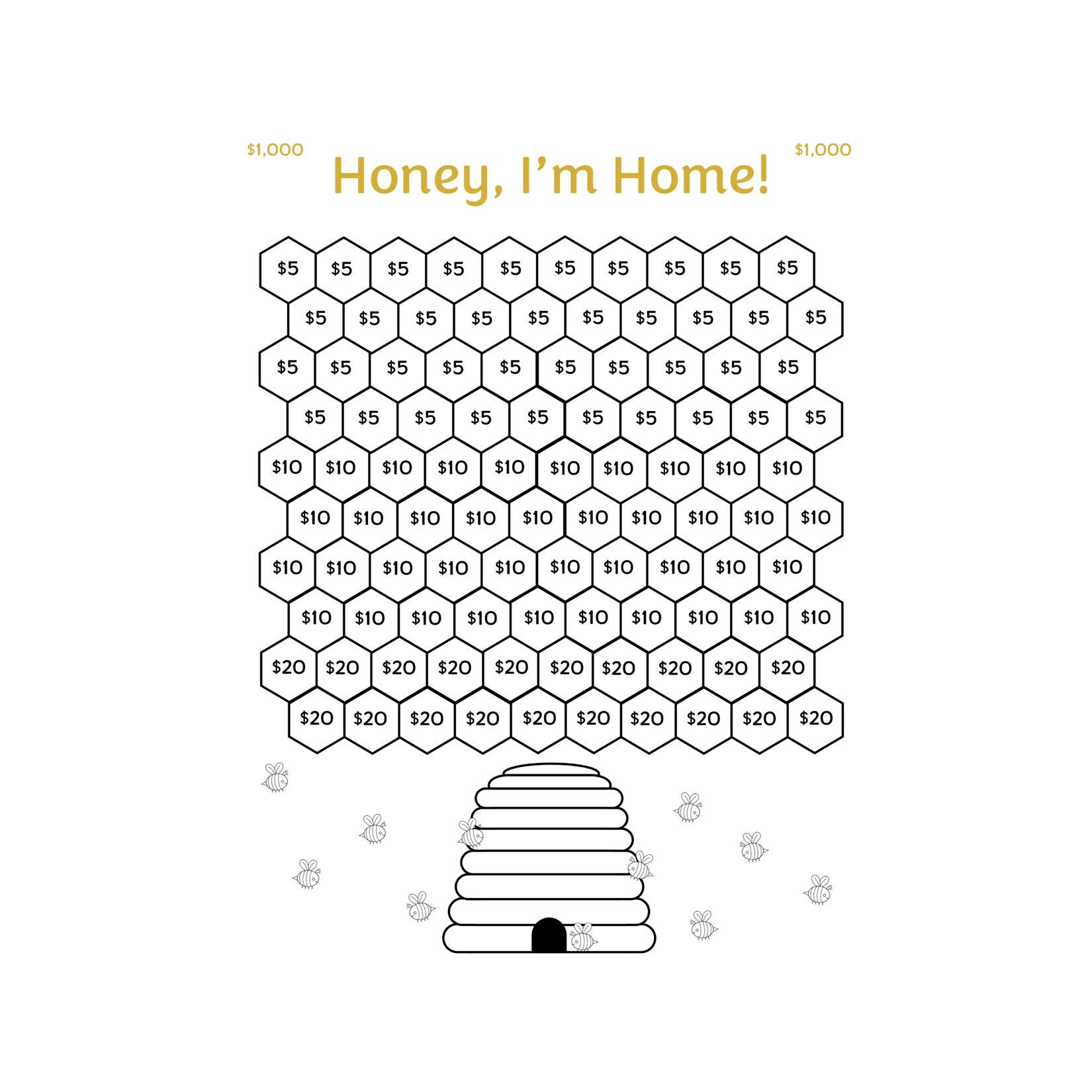 Honey, I'm Home! Savings Challenge| House Down Payment| Emergency Fund ...