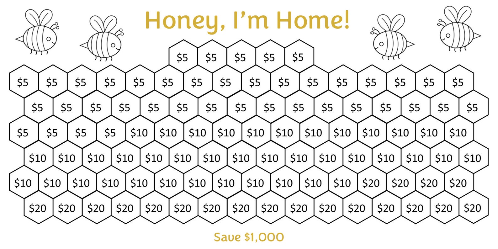 Honey, I'm Home! Savings Challenge| House Down Payment| Emergency Fund ...