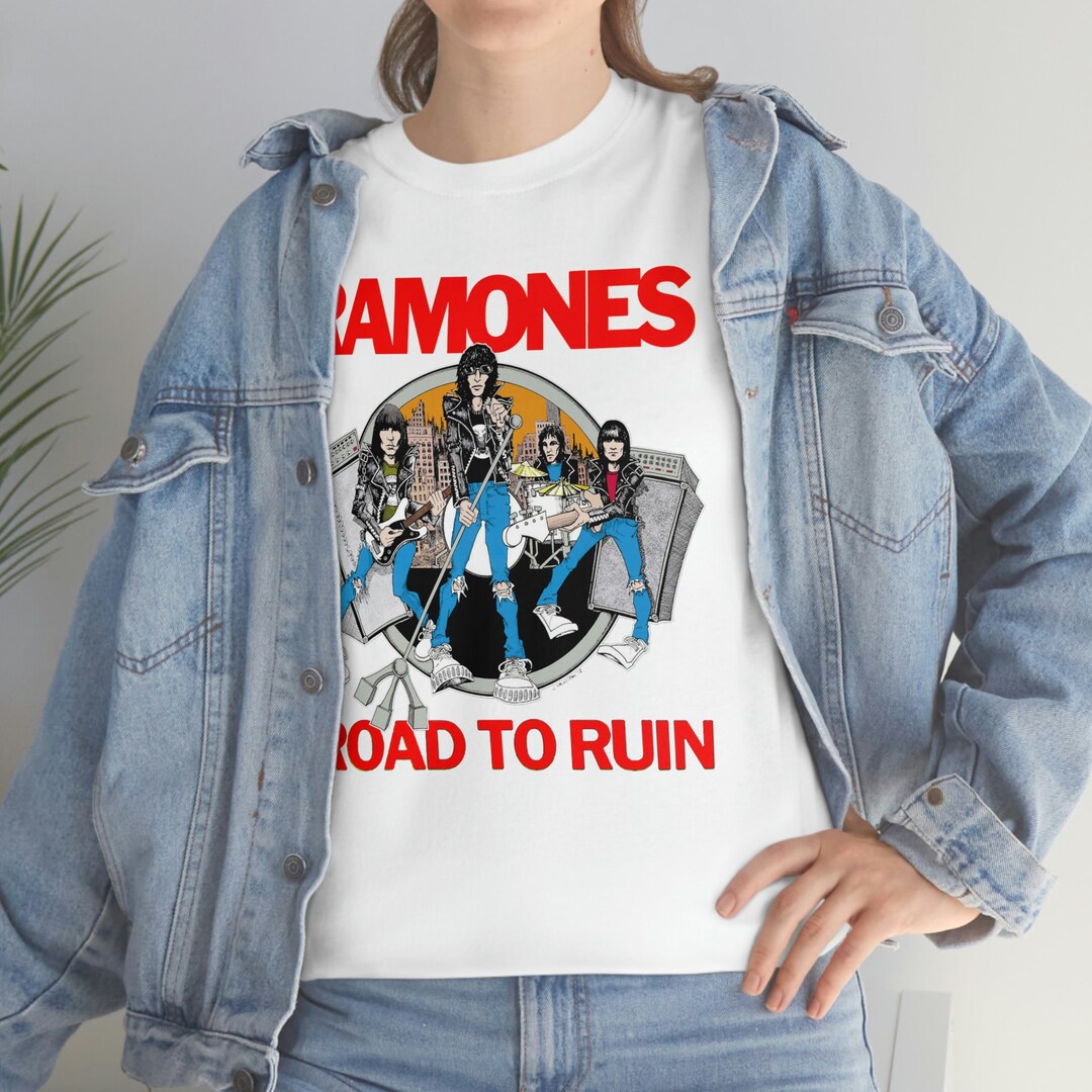 Ramones Road to Ruin Band Poster Album Cover T Shirt All Sizes S-5XL ...