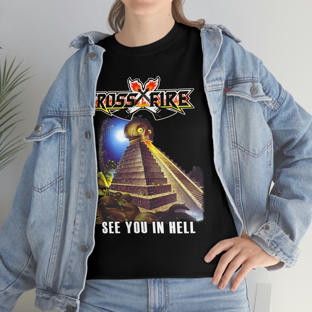 Crossfire See You in Hell Band Poster Album Cover T Shirt All Sizes S ...