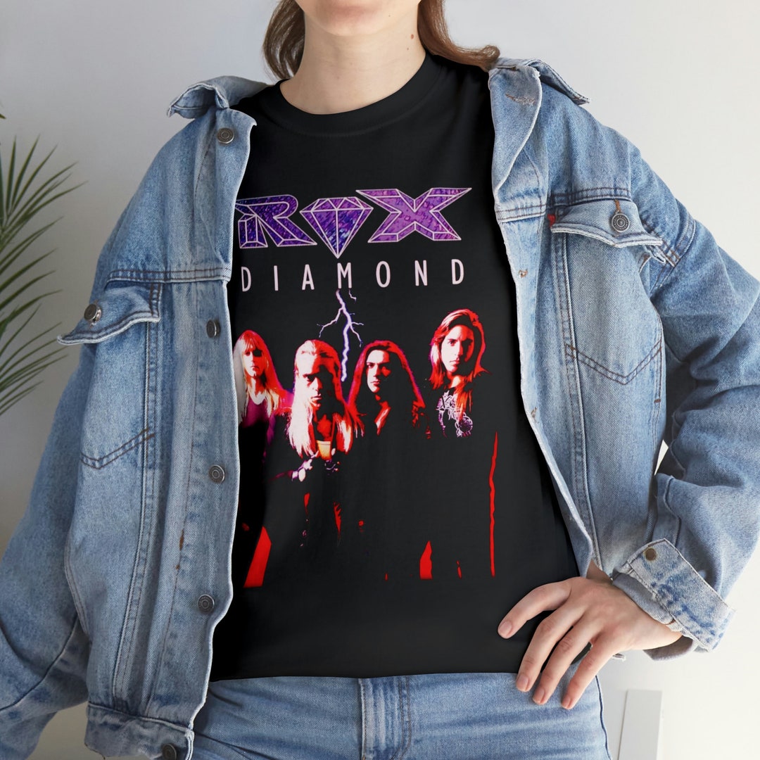 Rox Diamond Band Poster Album Cover T Shirt All Sizes S-5XL Hard Rock ...