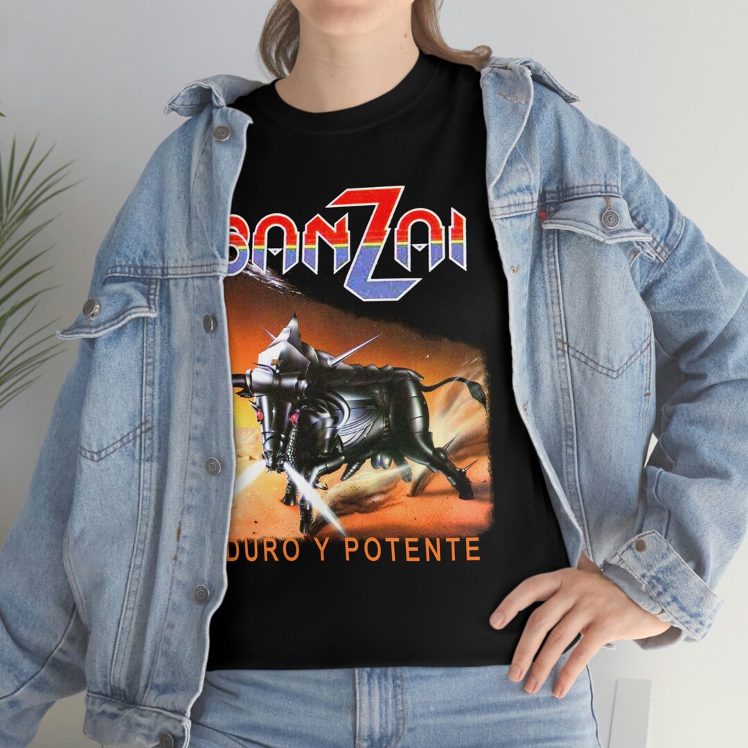 Banzai Duro Y Potente Band Poster Album Cover T Shirt All Sizes S-5XL ...