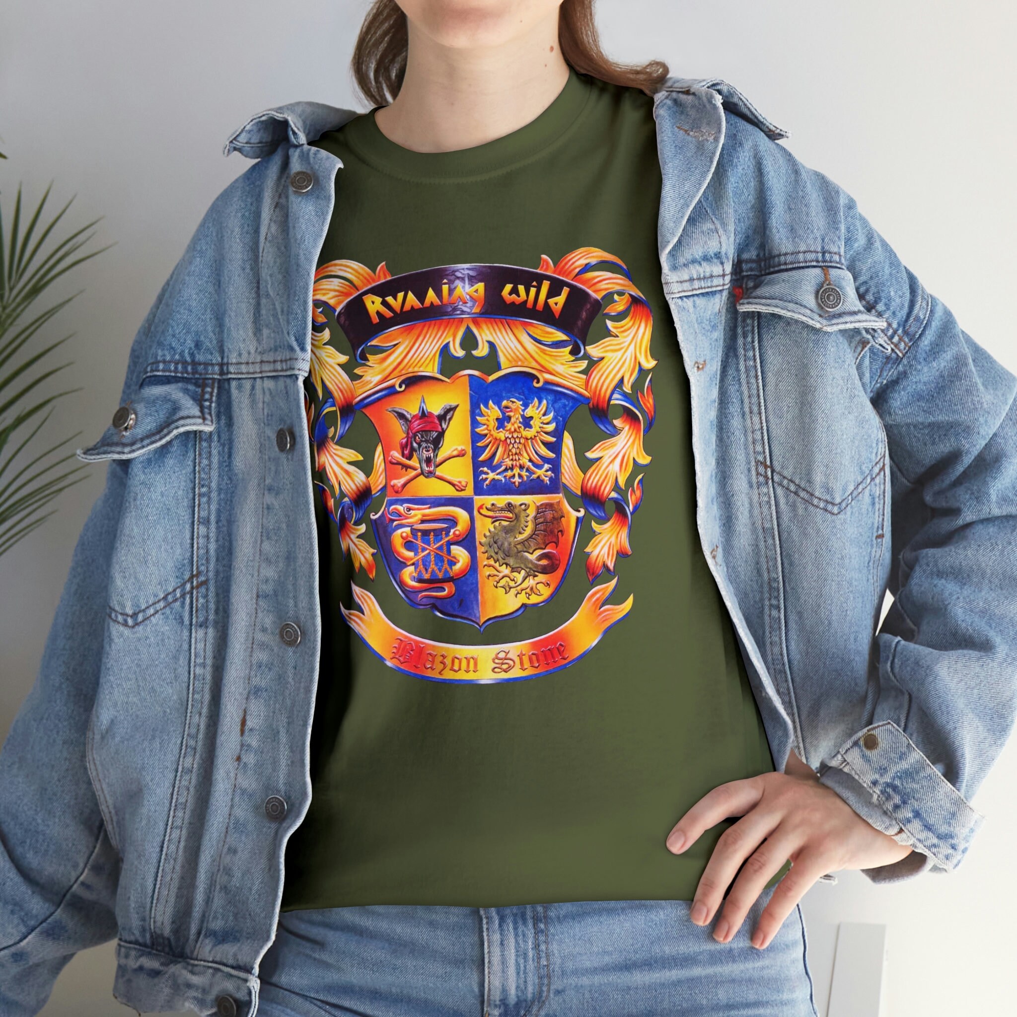 Blazon Stone Running Wild Band Poster Album Cover T Shirt All - Etsy