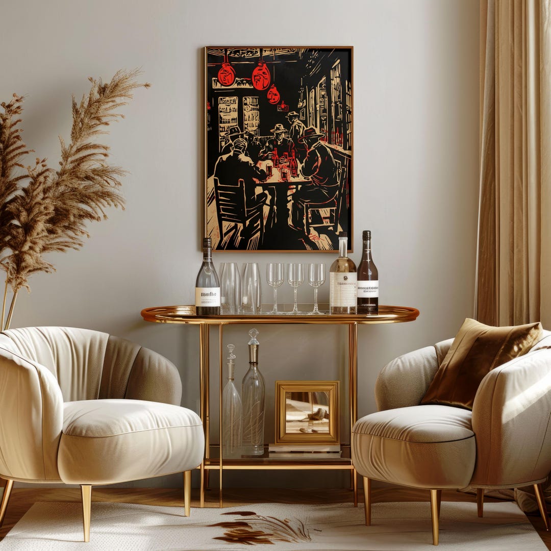 Prohibition Era Wall Hanging | Vintage Brewery Art | Masculine Mancave ...
