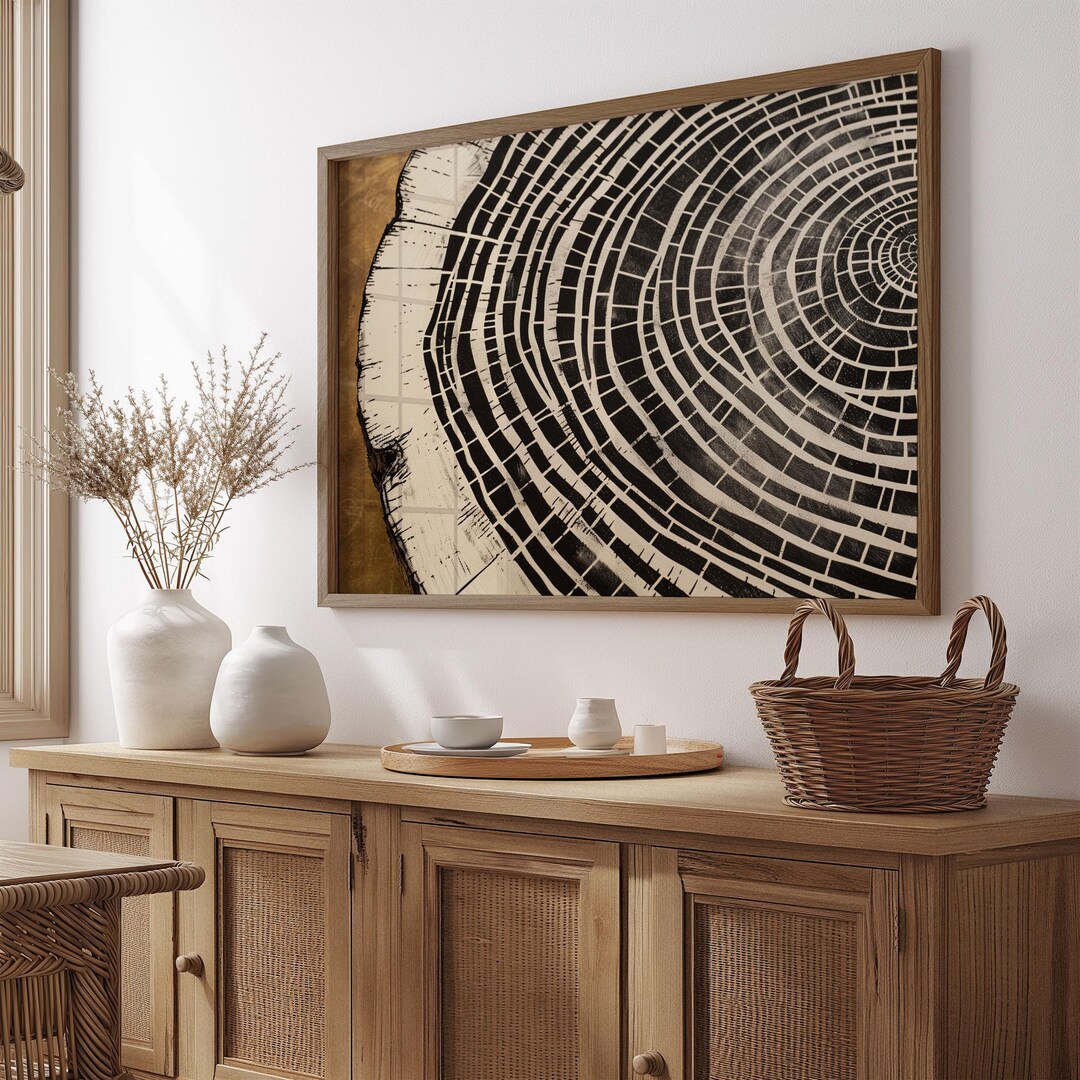 Tree Ring Wall Art: Rustic Home Decor (multiple Sizes & Frames) - Etsy