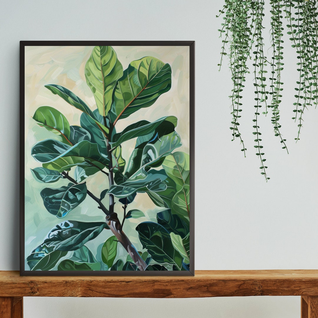 Fig Tree Wall Art Gardener Poster Print Plant Framed Canvas Botanical ...