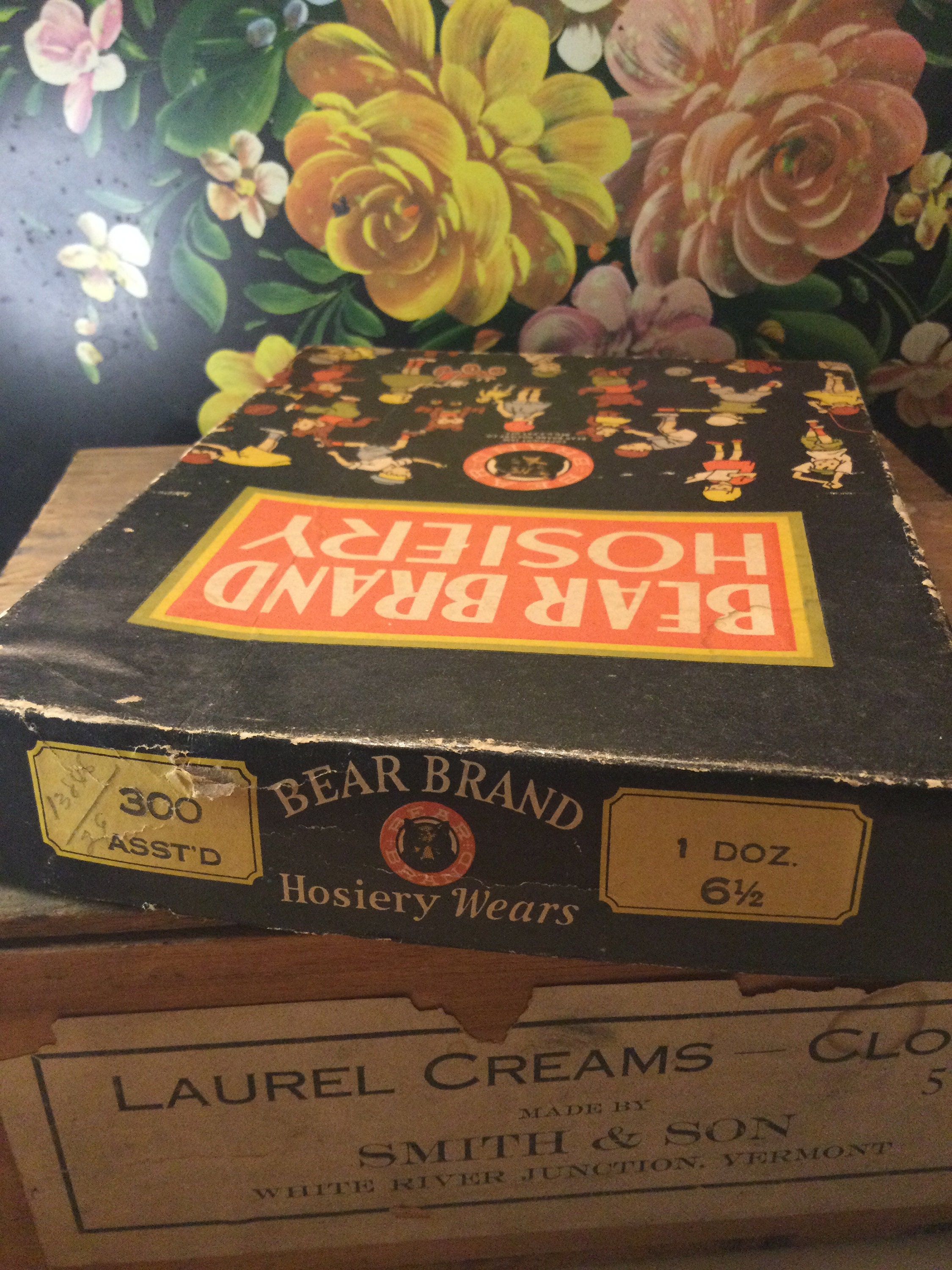 Vintage 1930s Bear Brand Hosiery Box Store Display Mercantile - Etsy