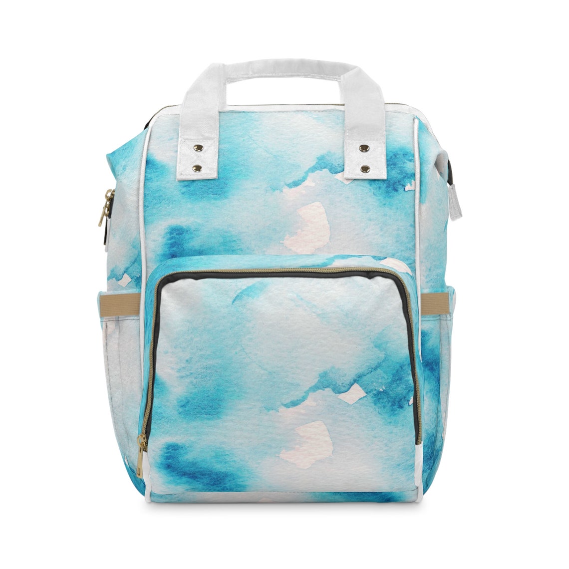 Baby Boy Blue Watercolor Diaper Bag Unique Diaper Bag Baby Shower Gift ...