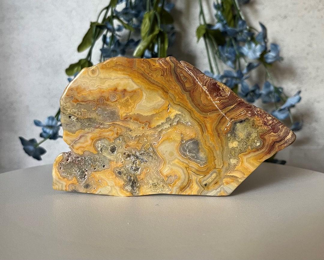 Mexican Crazy Lace Agate Specimen | Polished Crystal | Reiki Healing ...