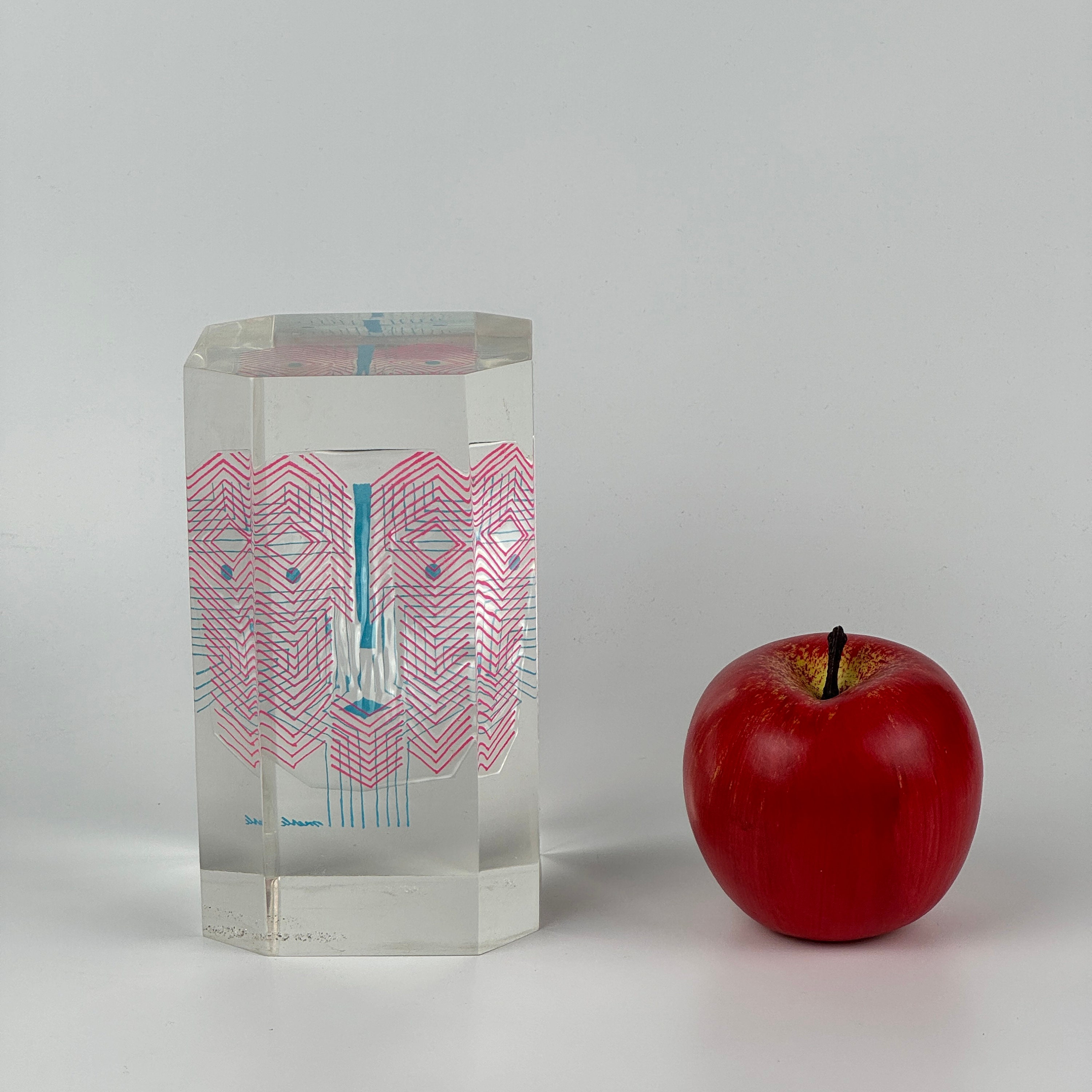 Unbelievable 1970's Lucite Art Cube Sculpture With - Etsy