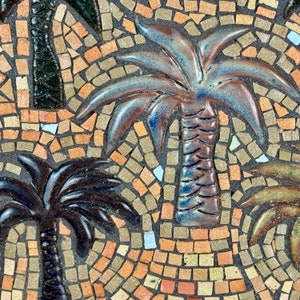 Magnificent Vintage Mosaic Ceramic Tile Art of 7 Palm Trees - Etsy