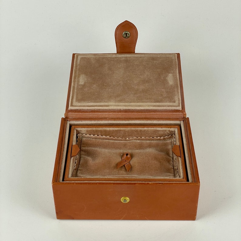Asprey & Garrard Vintage Small Leather Jewelry Box With - Etsy