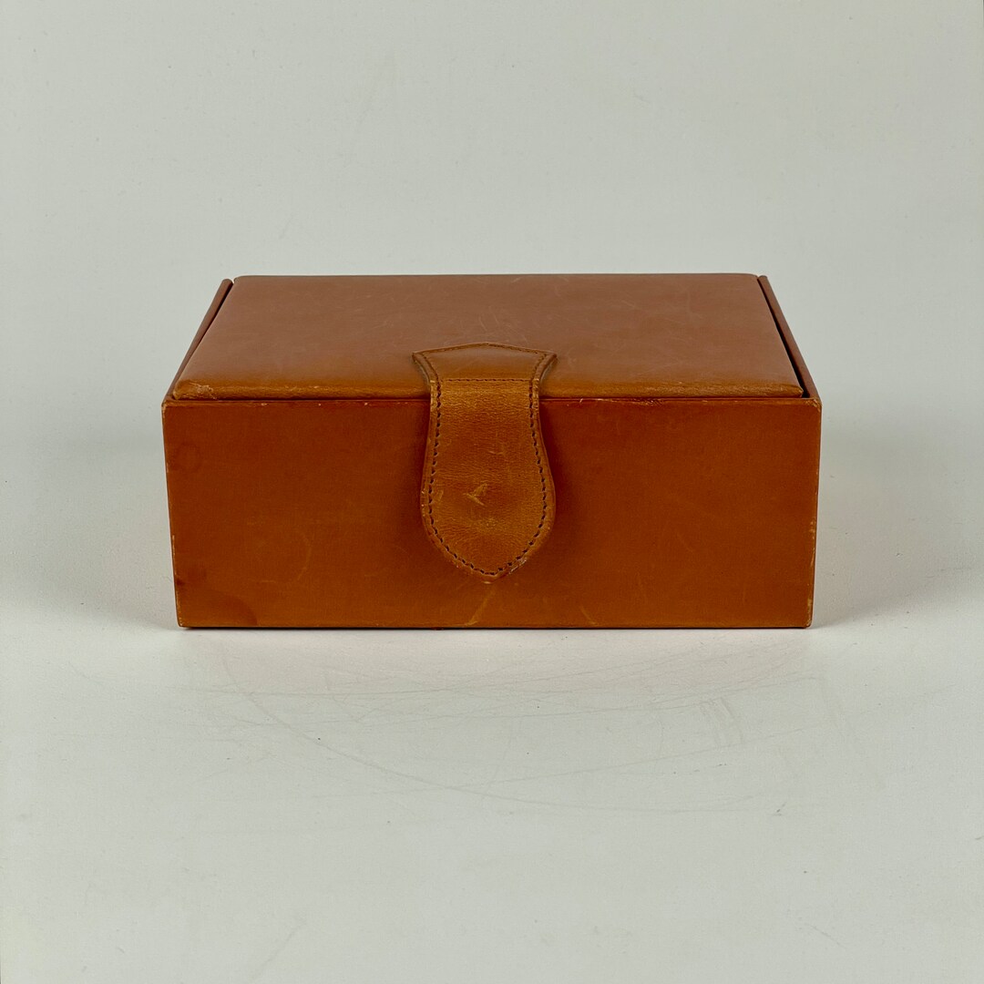Asprey & Garrard Vintage Small Leather Jewelry Box With Compartments - Etsy