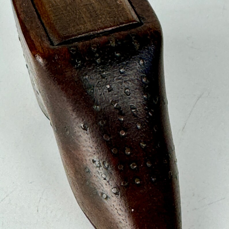 19th Century Antique English Victorian Wood Carved Shoe Snuff Box With ...