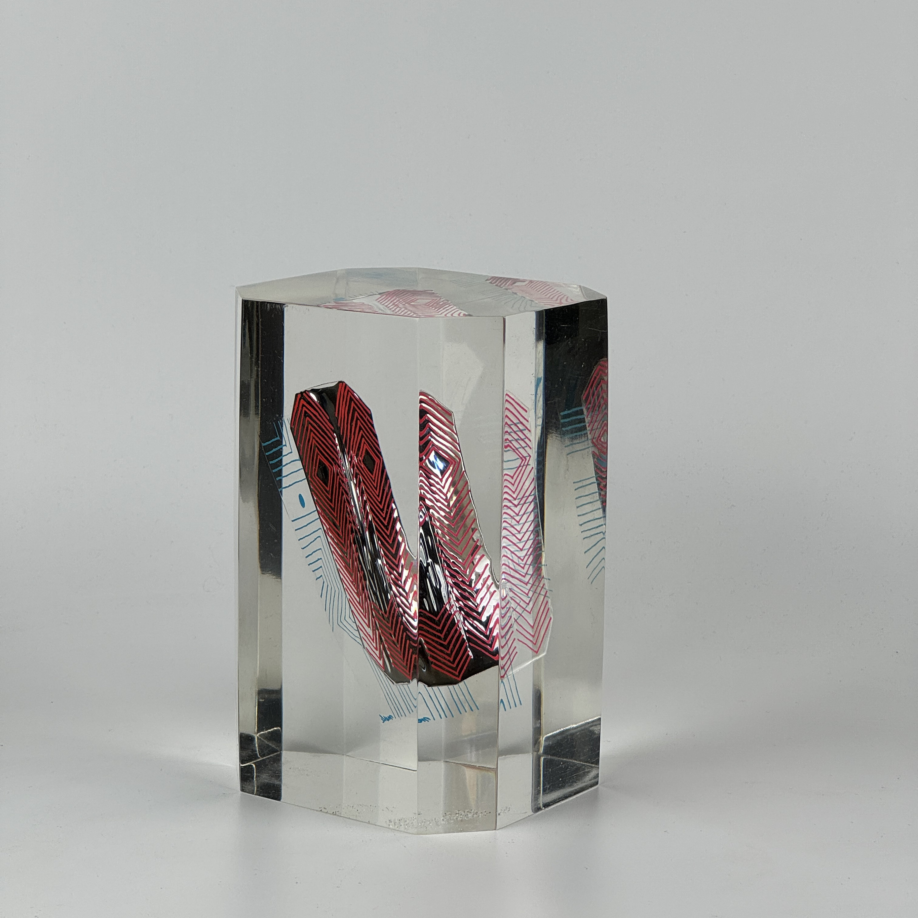 Unbelievable 1970's Lucite Art Cube Sculpture With - Etsy