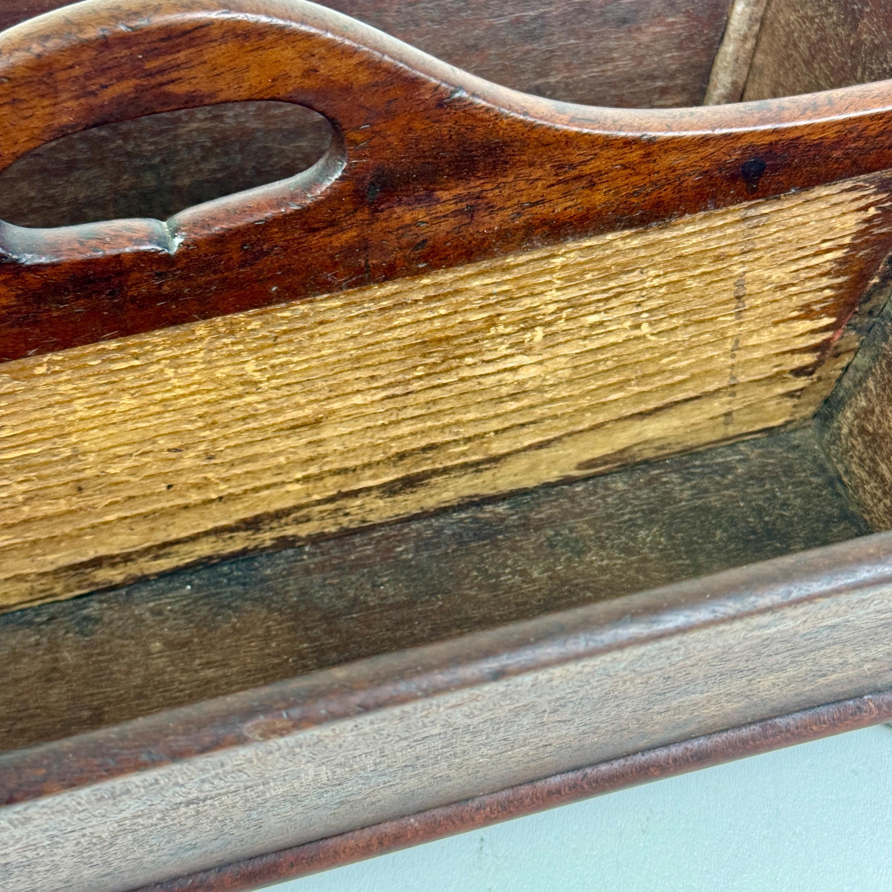 Antique 19th C. Mahogany Double Compartments and Lidded Cutlery Box ...
