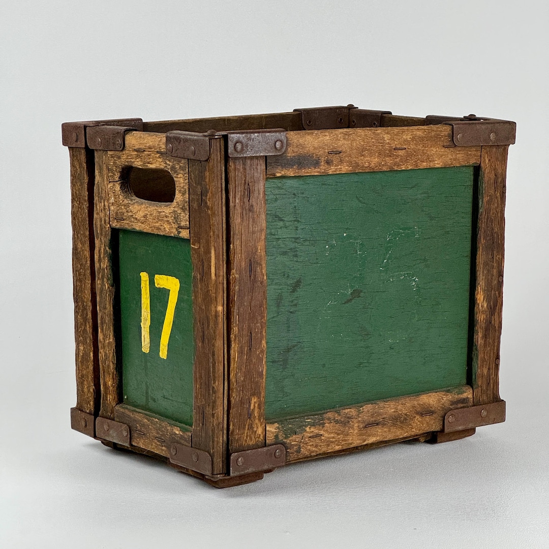 Rare Antique Collapsable Wooden & Meal Box With Carved in Handles in ...