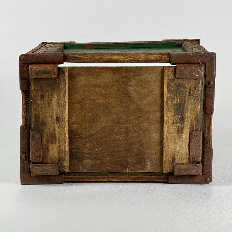 Rare Antique Collapsable Wooden & Meal Box With Carved in Handles in ...