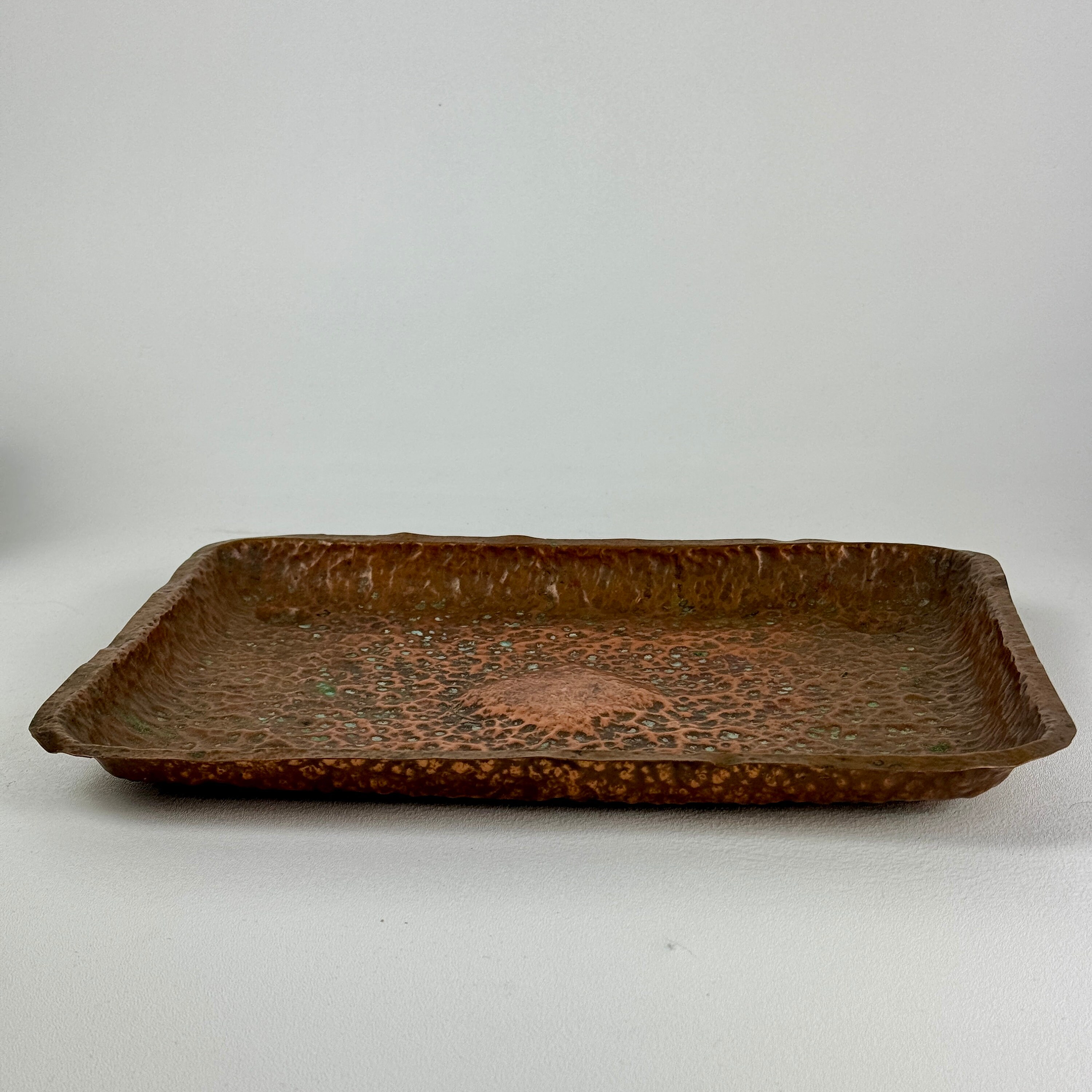 Vintage Arts & Crafts Rectangular Hand Hammered Copper Tray - Etsy
