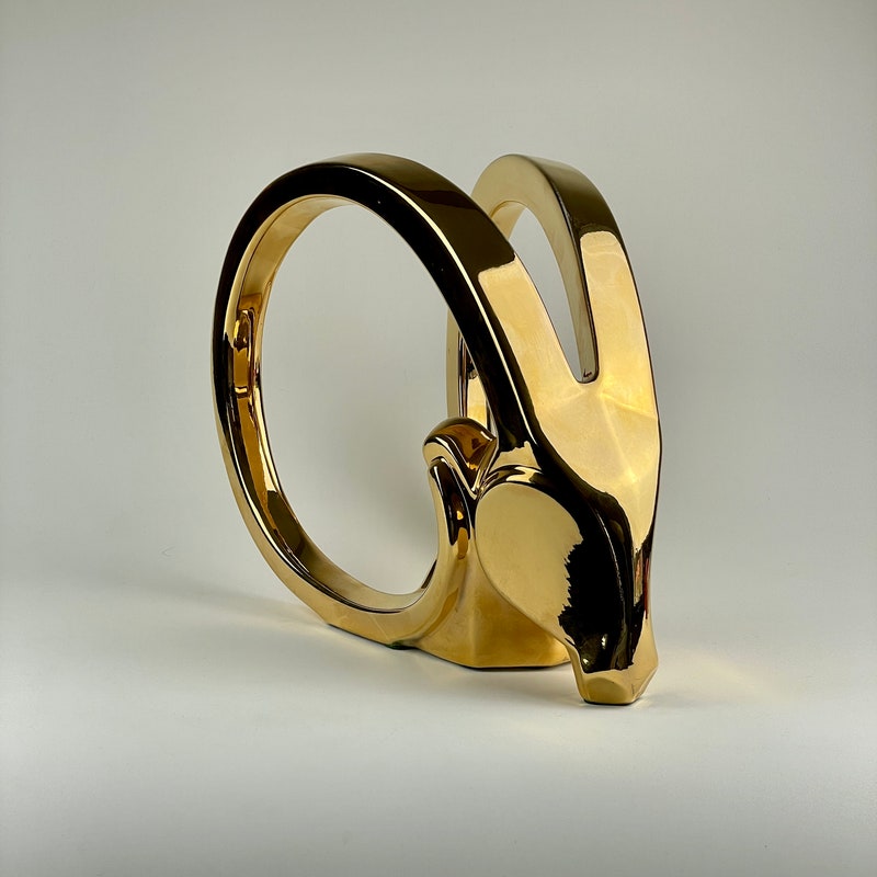 Ceramic Ram Figurine - Etsy