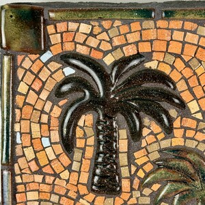 Magnificent Vintage Mosaic Ceramic Tile Art of 7 Palm Trees - Etsy