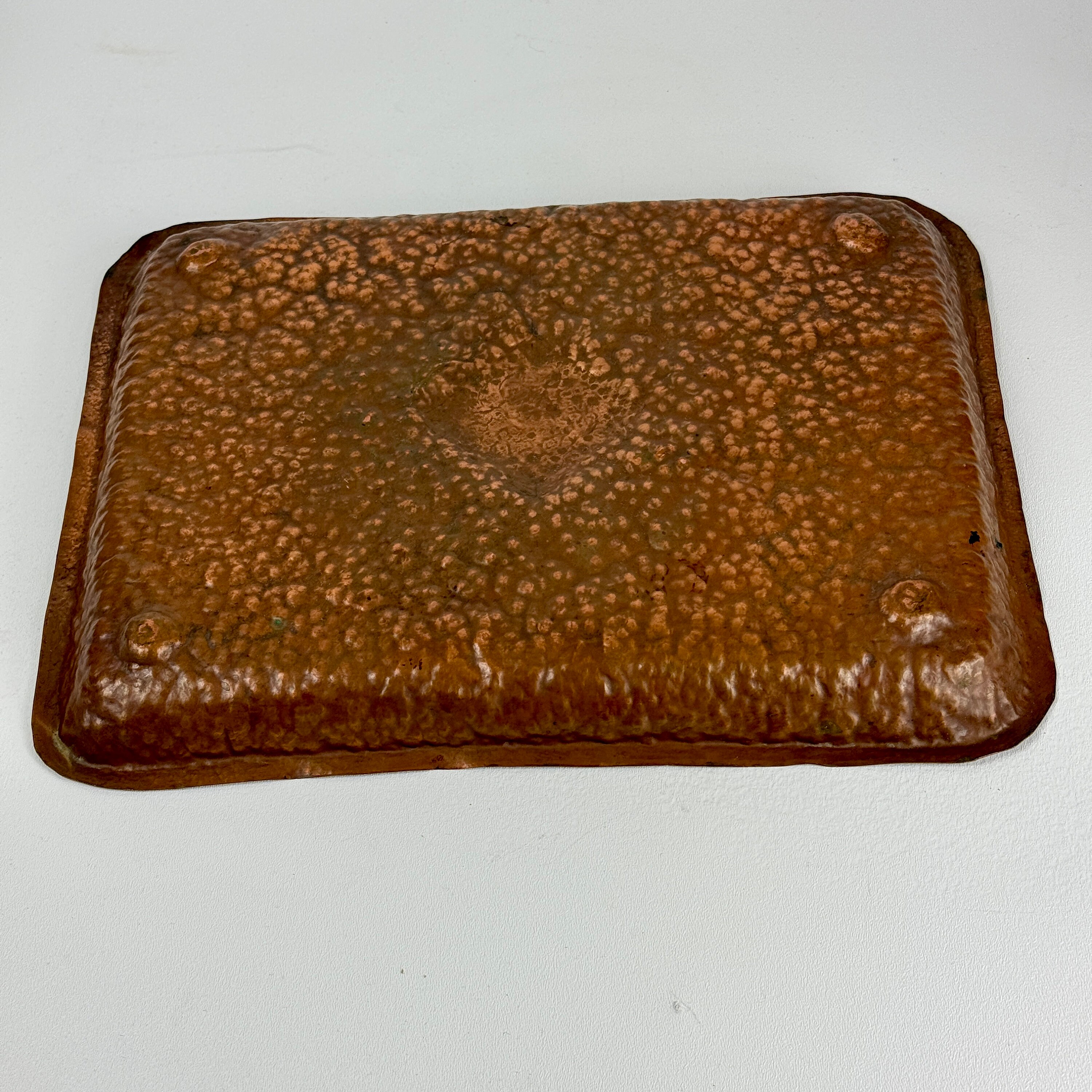 Vintage Arts & Crafts Rectangular Hand Hammered Copper Tray - Etsy