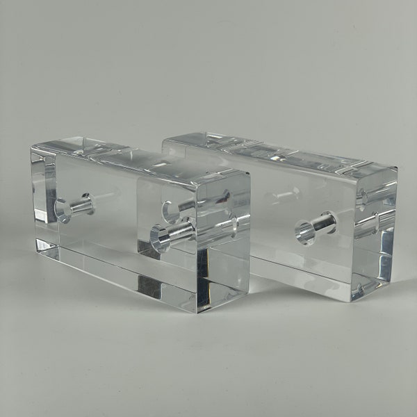 Lucite Bookends - Etsy