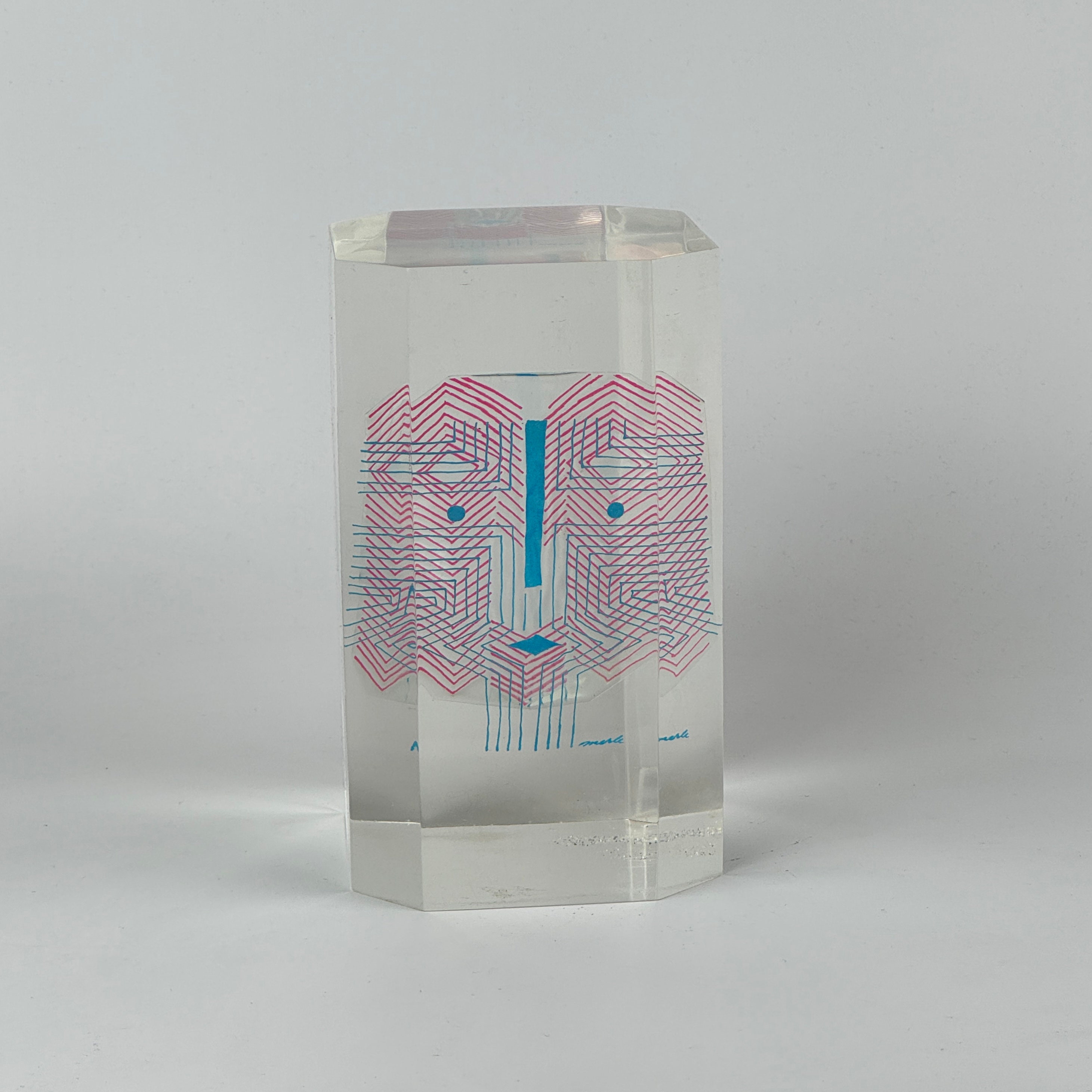 Unbelievable 1970's Lucite Art Cube Sculpture With - Etsy