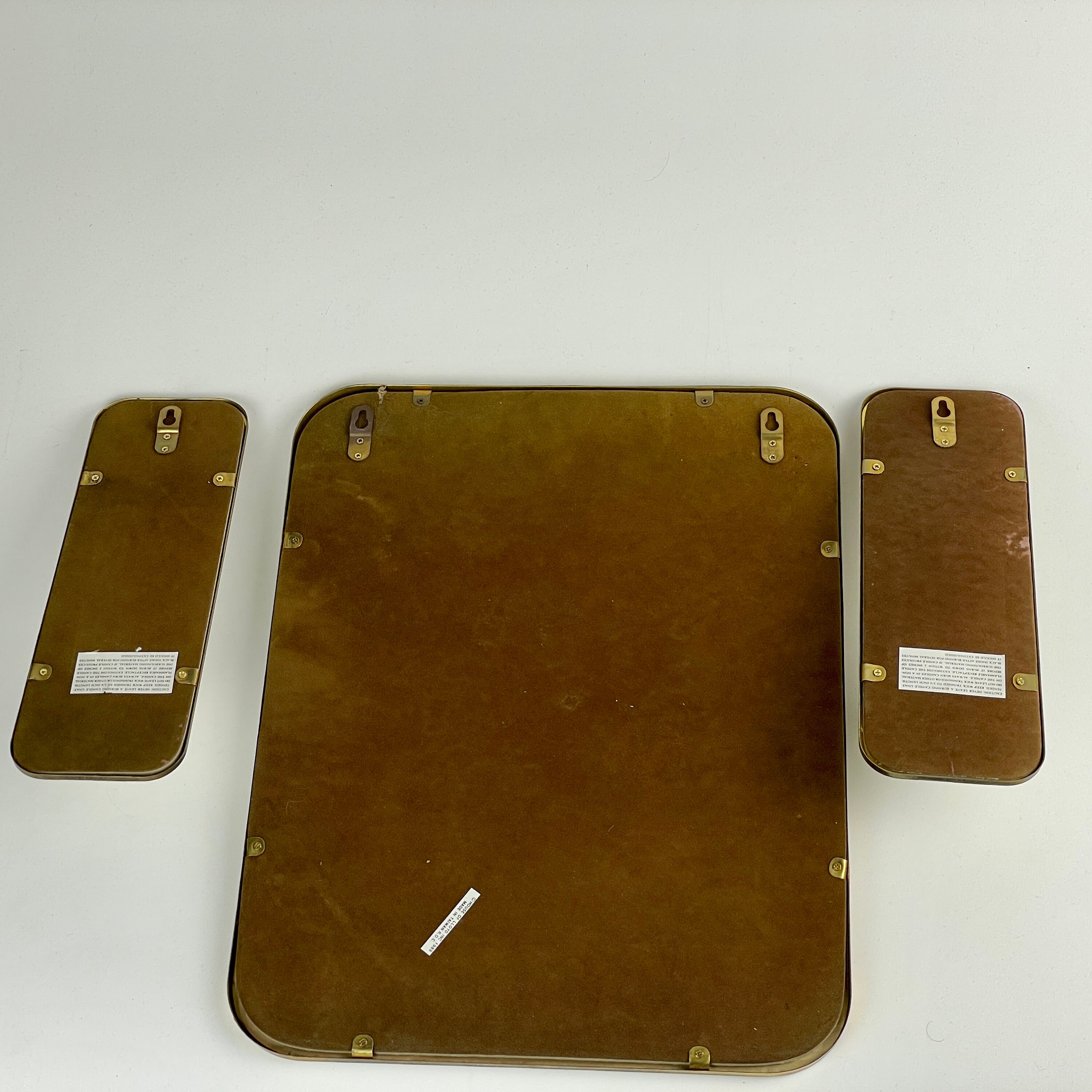 House of Lloyd Set of 3 Brass & Chrome MCM Mirrors From 1989 - Etsy