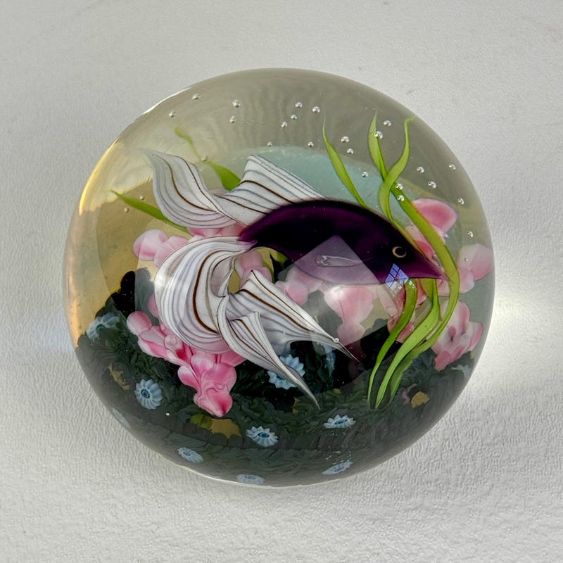 Purple Paperweight - Etsy