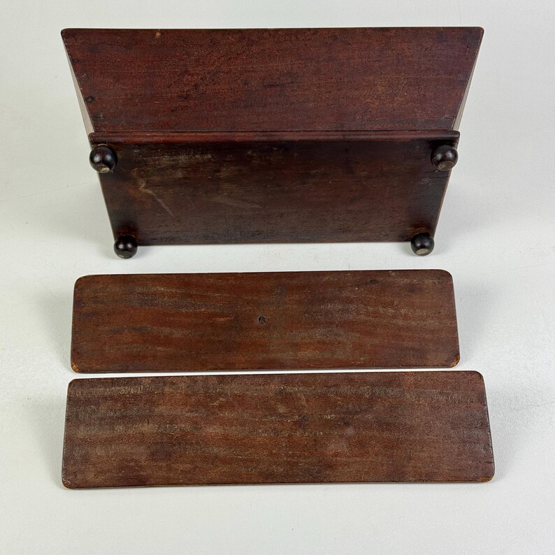Antique 19th C. Mahogany Double Compartments and Lidded Cutlery Box ...
