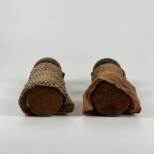 Pair of Vintage Folk Art Wooden Carnival Target Dressed up Dolls, Set 3 ...