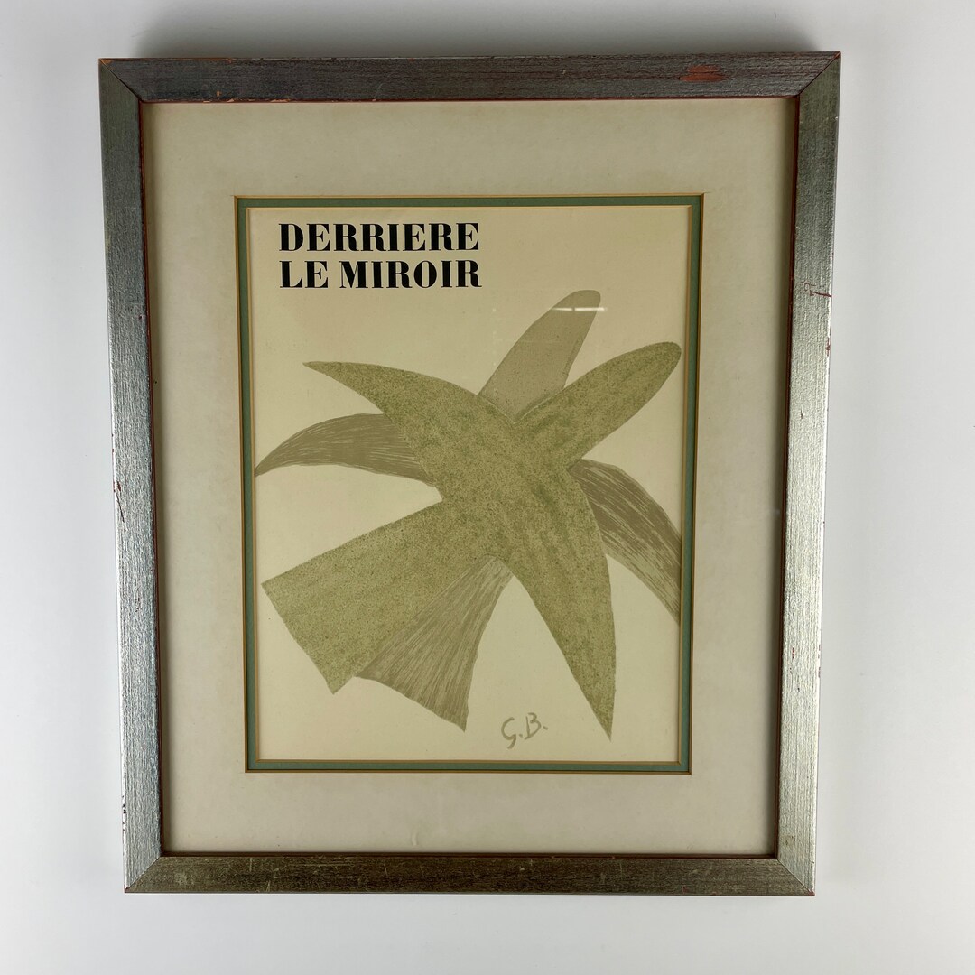 Framed George Braque's 'dove' Lithograph Painting for French Magazine ...