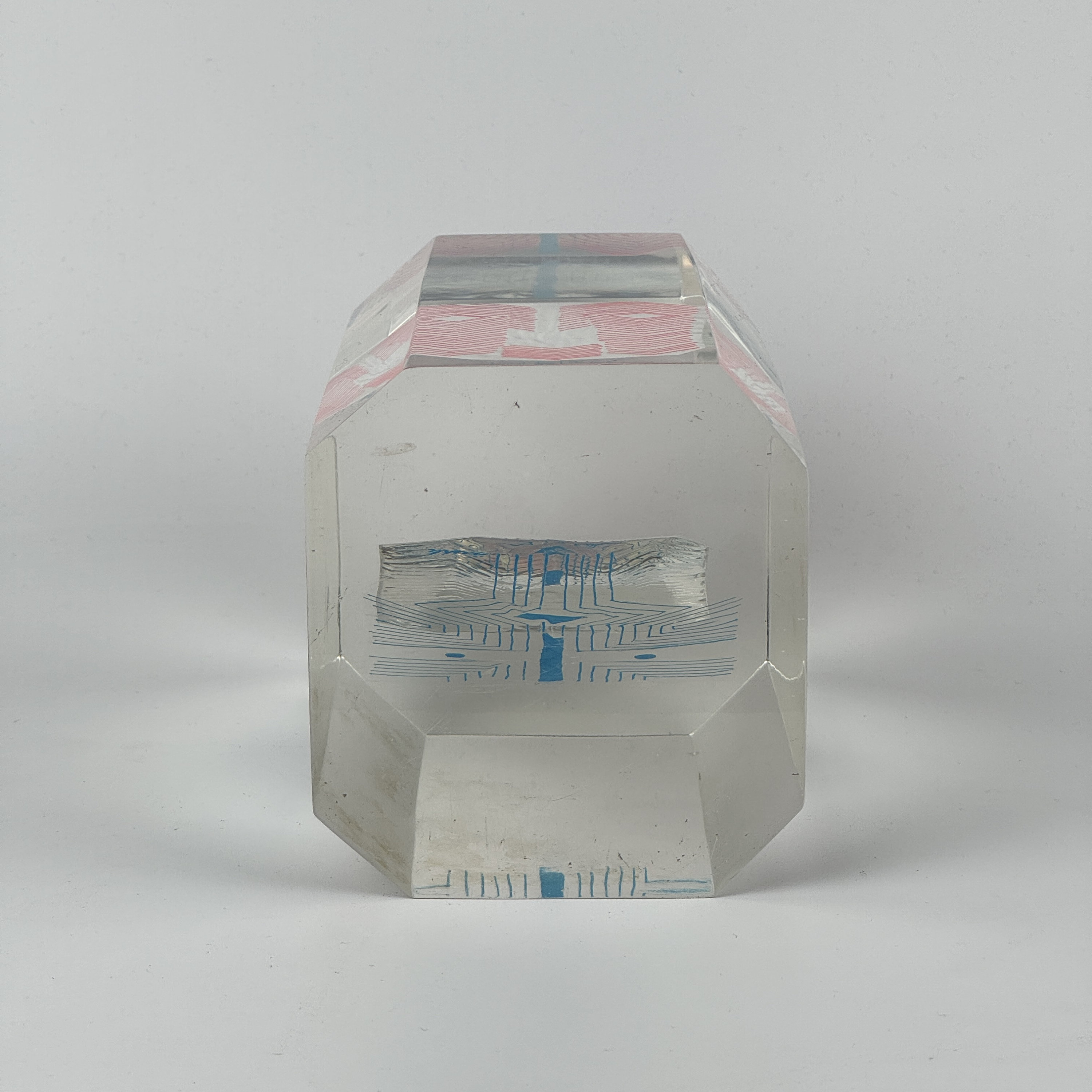 Unbelievable 1970's Lucite Art Cube Sculpture With - Etsy