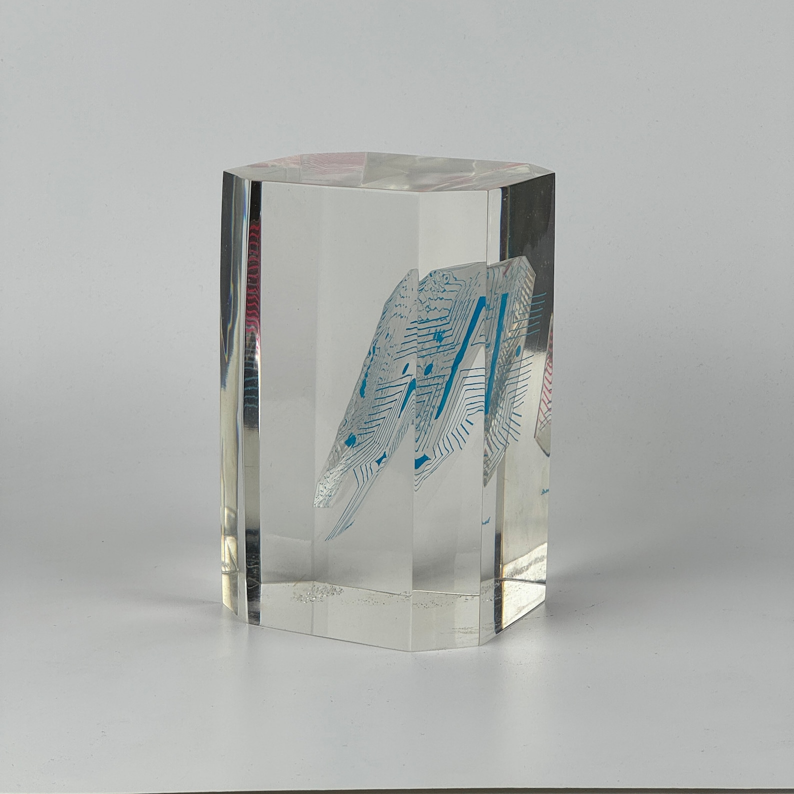 Unbelievable 1970's Lucite Art Cube Sculpture With - Etsy