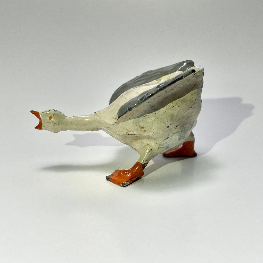 Vintage Miniature Cast Metal Goose With Big Attitude - Etsy