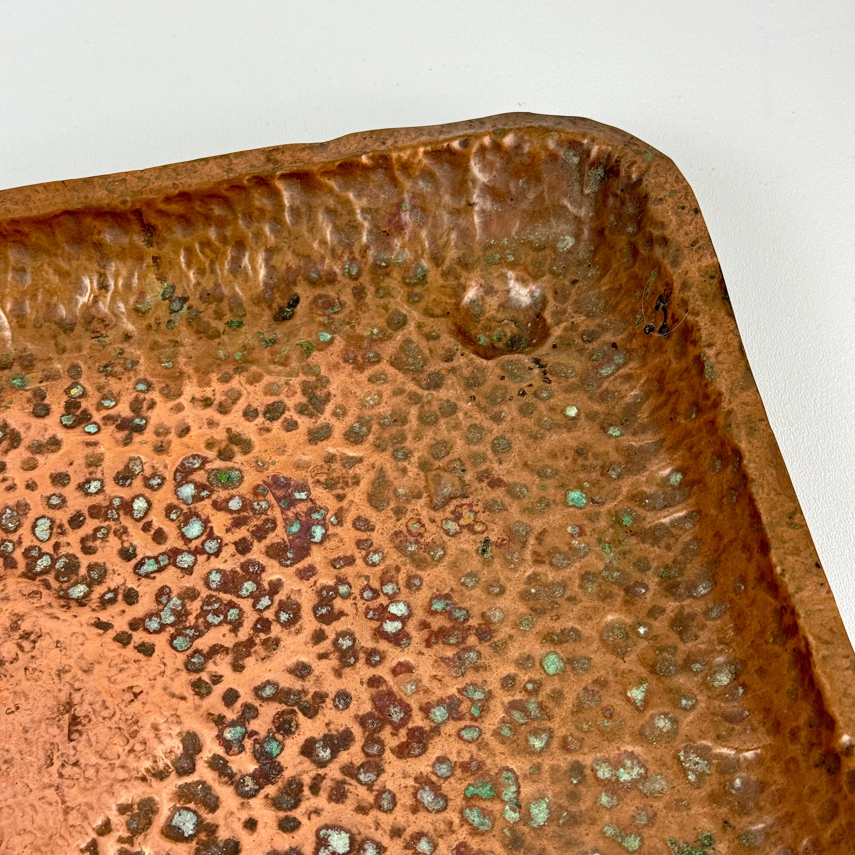 Vintage Arts & Crafts Rectangular Hand Hammered Copper Tray - Etsy