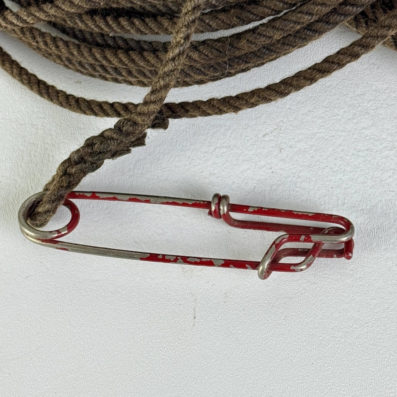 Decorative Vintage Set of 3 Oiled Hemp Duck Decoy Ropes With Metal ...