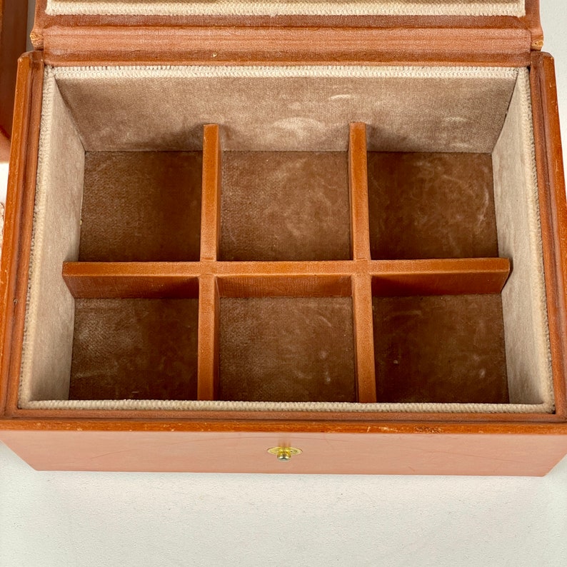 Asprey & Garrard Vintage Small Leather Jewelry Box With Compartments - Etsy