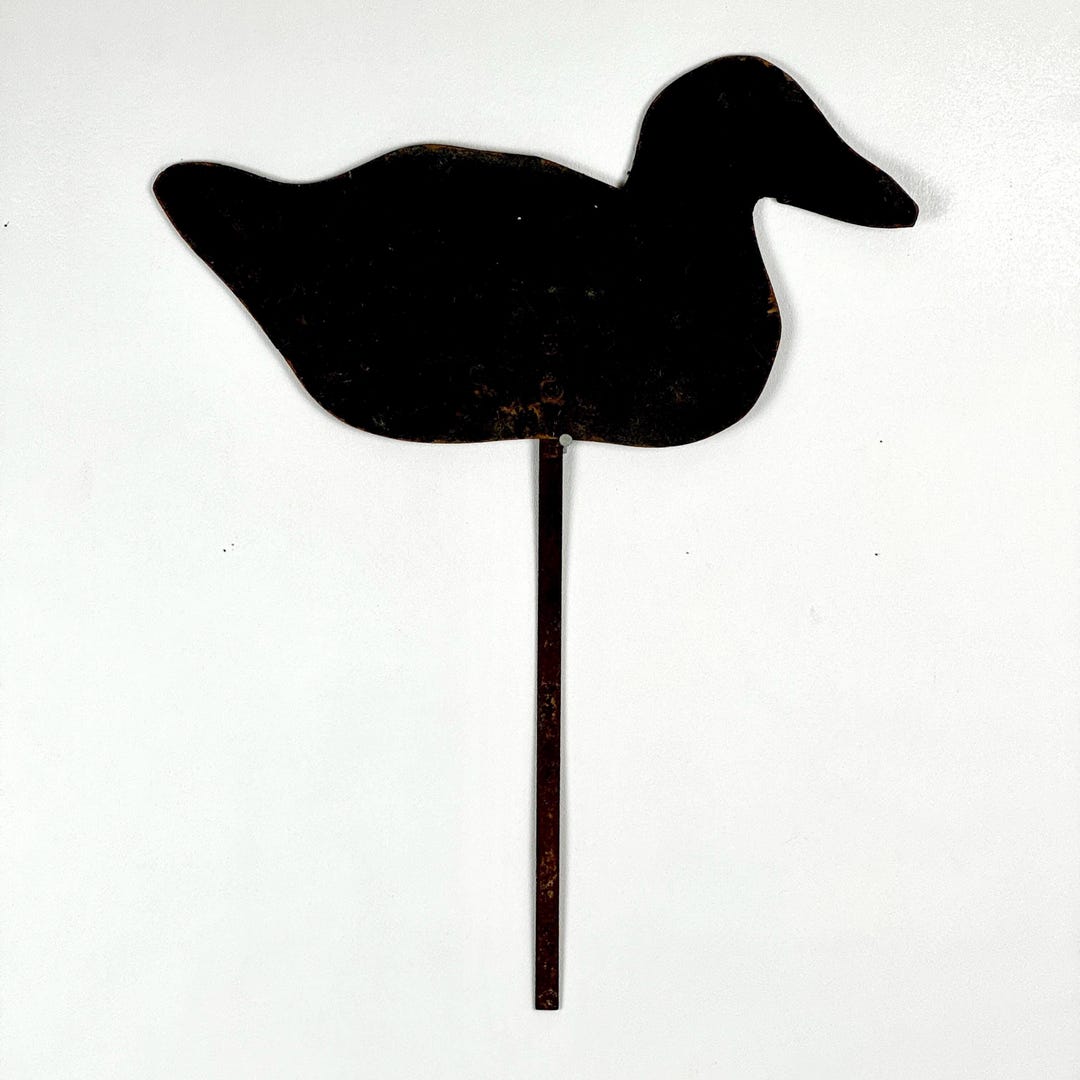Vintage, Hand Made Duck Cardboard Cutout Decoy on Metal Bar - Etsy
